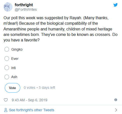 Twitter Poll – FORTHRIGHT